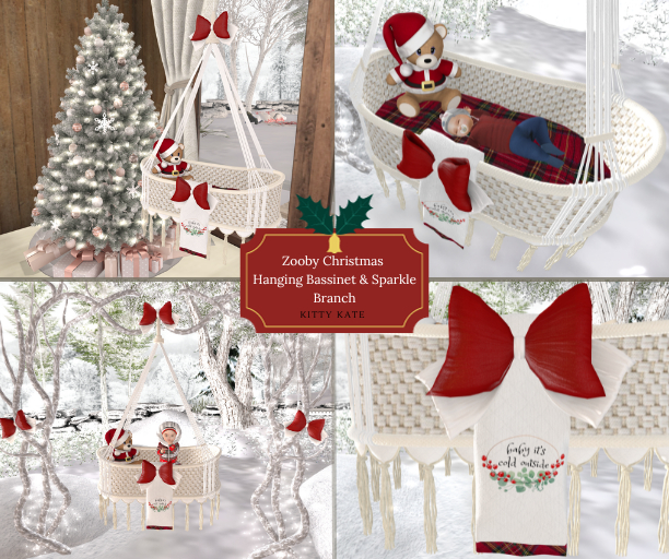 Second Life Marketplace - {KK} Zooby Indoor/Outdoor Christmas Bassinet ...