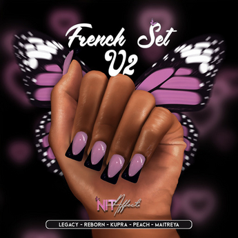 Second Life Marketplace - [Nit Affect] - 'French' Set V2 Nails