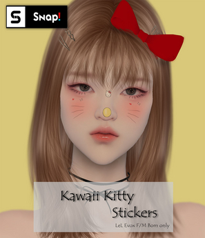 Second Life Marketplace - Sanp! Store Kawaii Kitty Stickers