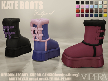 Second Life Marketplace - [VIPERA] DEMO Kate Boots
