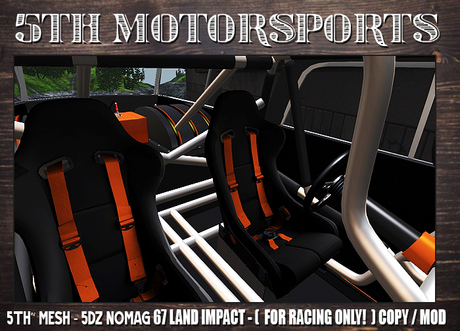 Second Life Marketplace - 5TH~ 5DZ Nomag Orange GEN9 ( For Drag Racing ...