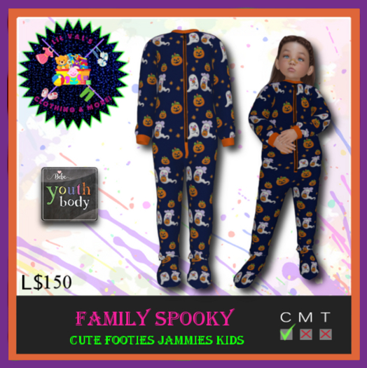 Second Life Marketplace - *LVD* Spooky Pjs - BeBe Youth