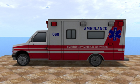 Second Life Marketplace - 1980 s Ambulance