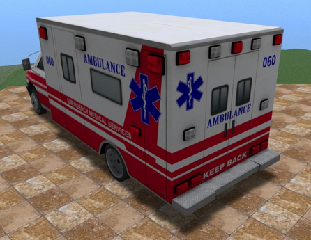 Second Life Marketplace - 1980 s Ambulance