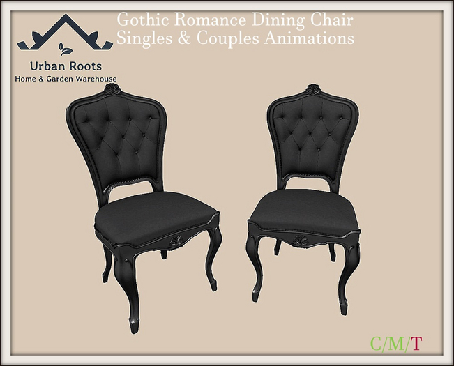 Second Life Marketplace - UR Gothic Romance Dining Chair (PG)
