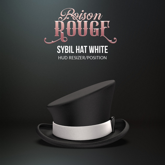Second Life Marketplace - POISON ROUGE Sybil Hat White