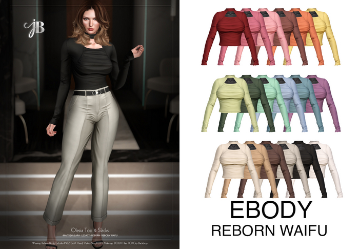 Second Life Marketplace - *Just BECAUSE* Olesia Top - Reborn Waifu