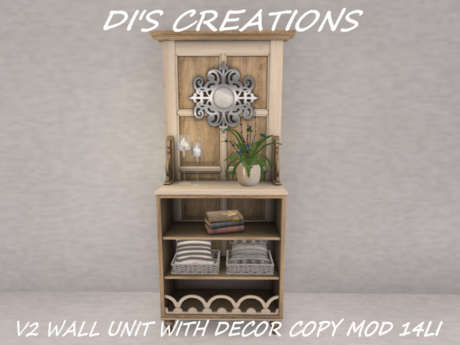Second Life Marketplace - V2 WALL UNIT WITH DECOR