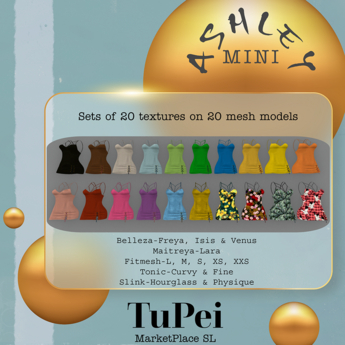 Second Life Marketplace - TuPei Ashley Mini - Set of 20 for Belleza-Freya