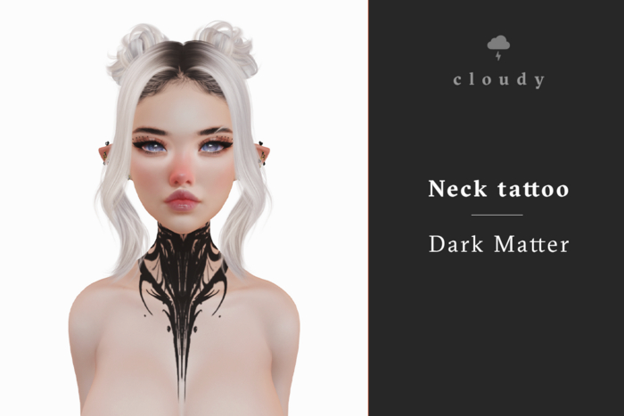 Second Life Marketplace - Neck Tattoo - Dark Matter (BOM)