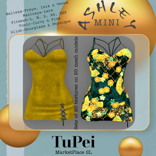 Second Life Marketplace - TuPei Ashley Mini - Set of 20 for Belleza-Isis