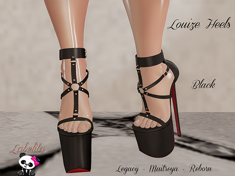 Second Life Marketplace - [LABELITA] Louize Heels Black