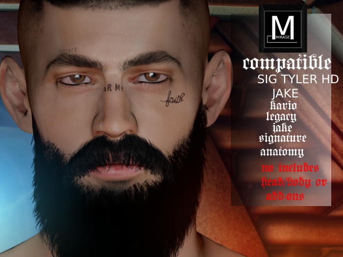 Second Life Marketplace - SHAPE FOR SIGNATURE TYLER HEAD BELLEZA LEGACY ...