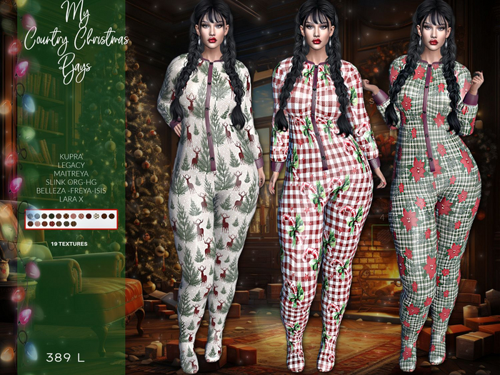 Second Life Marketplace - ⭐ My Country Christmas Pjays, pajamas. 19 ...