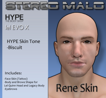 Second Life Marketplace - ::STEREO MALO:: Rene Skin (Biscuit)