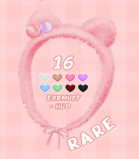 Second Life Marketplace - 16. nyaru - sweet kuma gacha - earmuff RARE