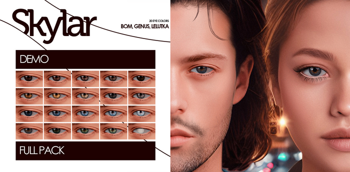 Second Life Marketplace - Enrage - eyes - Skylar (Bom/Lel/Genus ...
