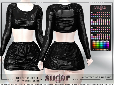 Second Life Marketplace - [sugar] Belfie Outfit [FAT PACK] •kupra•kups ...