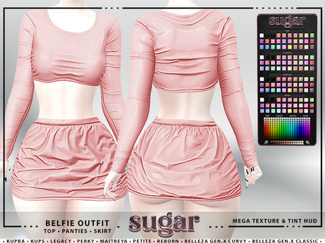Second Life Marketplace - [sugar] Belfie Outfit [FAT PACK] •kupra•kups ...
