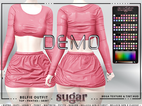 Second Life Marketplace - [sugar] Belfie Outfit [FAT PACK] Demo