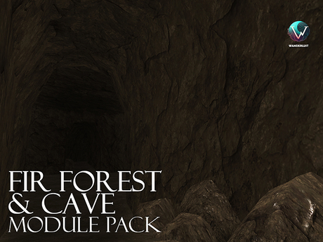 Second Life Marketplace - =Wanderlust= Fir Forest & Cave Module Pack