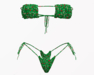 Second Life Marketplace - TalboT- Green Xmas Candy Bikini (Kupra, eBody ...
