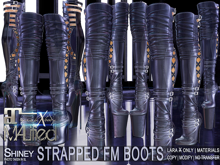 Second Life Marketplace - LaraX Only COPY/MOD MALified: Strapped FM ...