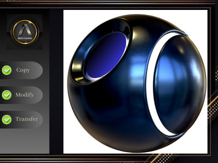 Second Life Marketplace - Texture. Metalic Blue. 2K.