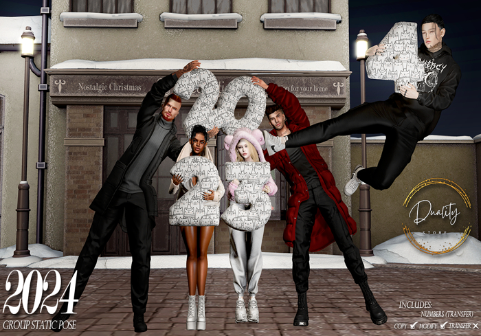 Second Life Marketplace - [DSt] 2024 - Group Pose w/props [5-6 persons]