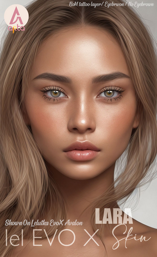 Second Life Marketplace - ArtA - Lara Skin / Lelutka EVOX / RoseKiss