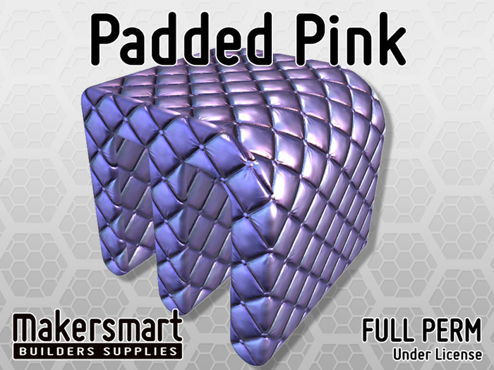 Second Life Marketplace - Makersmart: Fabric Padded Pink PBR Material