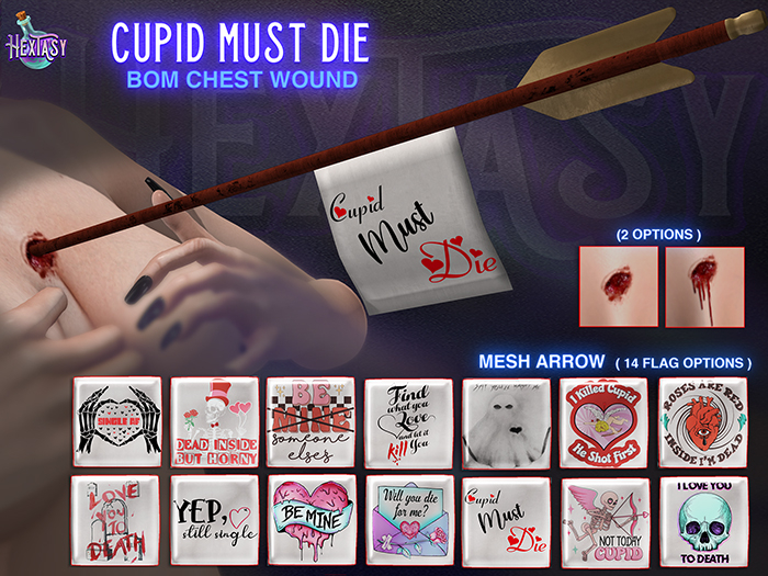 Second Life Marketplace - HEXTASY ~ Cupid Must Die