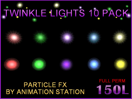 Second Life Marketplace - Particle FX Effect - Fancy Twinkle Light 10pk ...