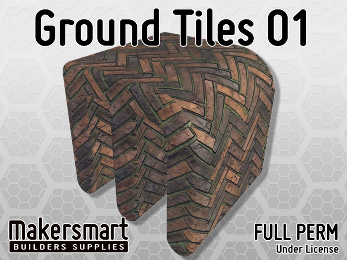 Second Life Marketplace - Makersmart: Tiles Ground 01 PBR Material