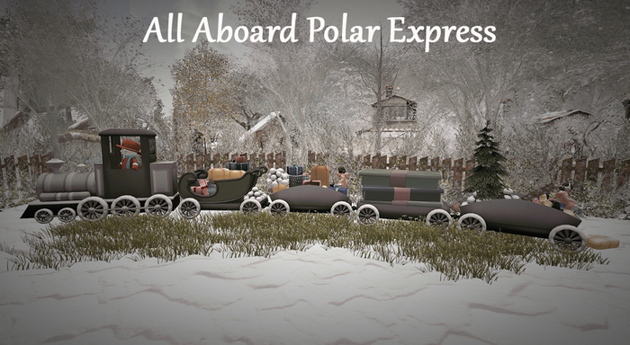 Second Life Marketplace - Polar Express Train (Zooby Animesh Baby)