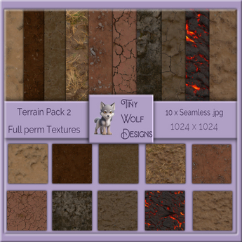 Second Life Marketplace - Terrain Pack 2 seamless full permission textures