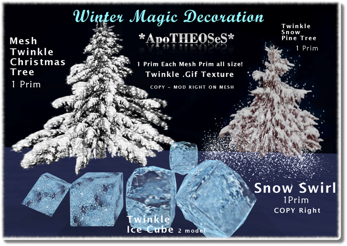 Second Life Marketplace - Winter Magic Decoration FatPack
