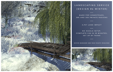 Second Life Marketplace - [F] Prefab Landscape 6 - Maple Hills (WINTER)