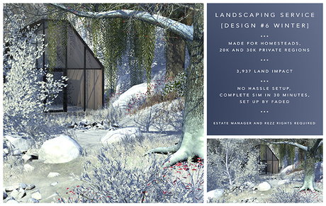 Second Life Marketplace - [F] Prefab Landscape 6 - Maple Hills (WINTER)