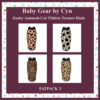 Second Life Marketplace - Zooby Animesh Cat TShirt Texture Hud ...