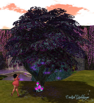 Second Life Marketplace - DEMO~ Breezy Blacklight Tree Wide w/Funky ...