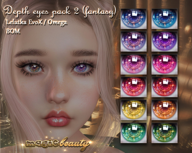 Second Life Marketplace - [Magic Beauty] Depth eyes pack 2 in fantasy ...