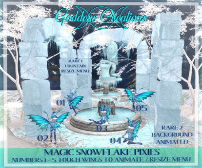 Second Life Marketplace - 31 )O( GC: Magic Snowflake Frozen Pixie ...