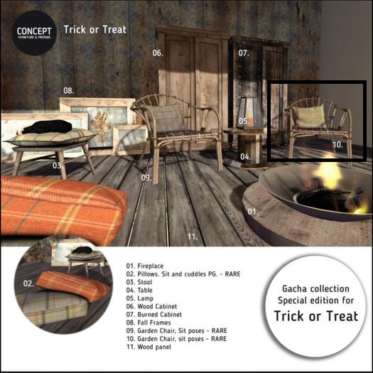 Second Life Marketplace - Concept} 11. TRICK&TRACK. Wood Panel