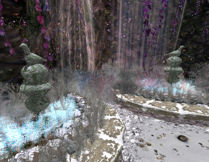 Second Life Marketplace - DEMO~ Winter Bird Topiary Half circle right ...