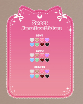 Second Life Marketplace - 15. nyaru - sweet kuma gacha - face stickers