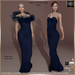 Second Life Marketplace - SAS - Portia Blue Glitter Gown (MB)