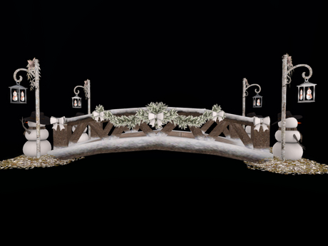 Second Life Marketplace - MC Country Christmas Garland Bridge Set