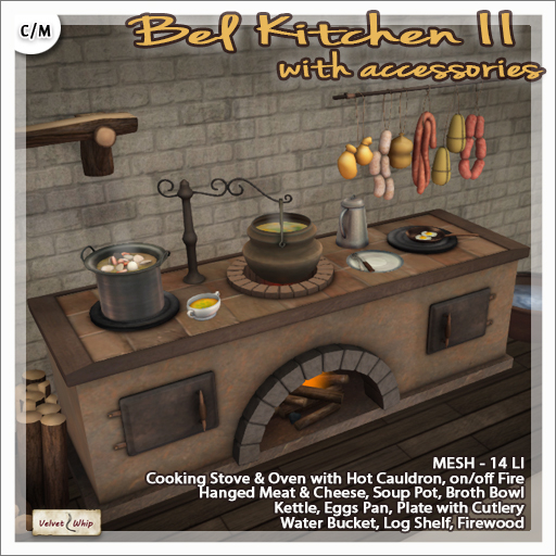 Second Life Marketplace - [V/W] Bel Kitchen II with Accessories ...