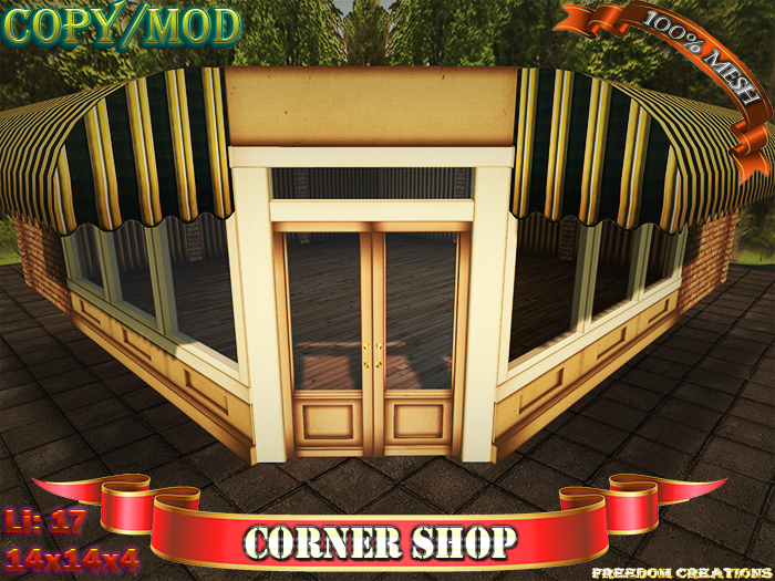 Second Life Marketplace - Corner shop-Freedom creations
